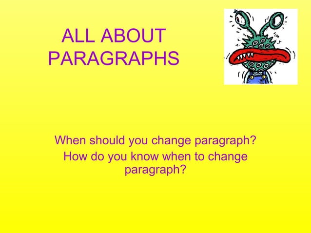 Paragraphs | PPT