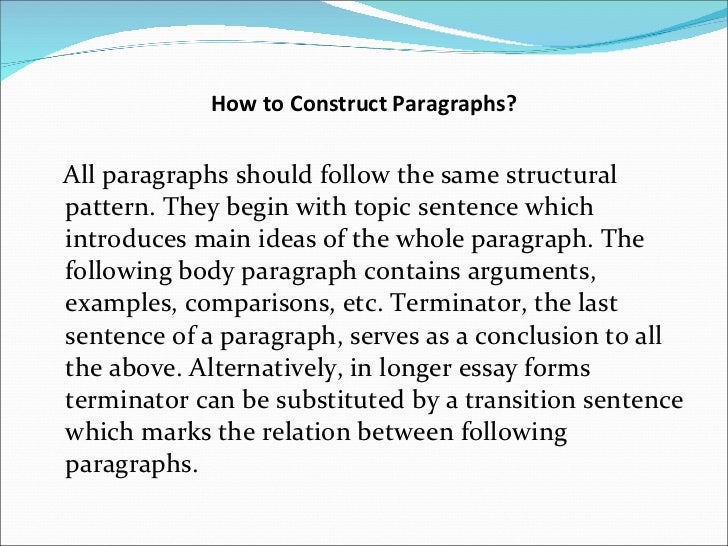 Paragraphs