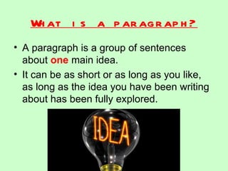 Paragraphs | PPT
