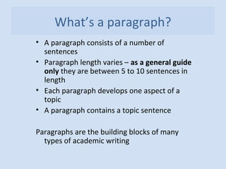 Paragraphs | PPT