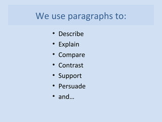 Paragraphs | PPT
