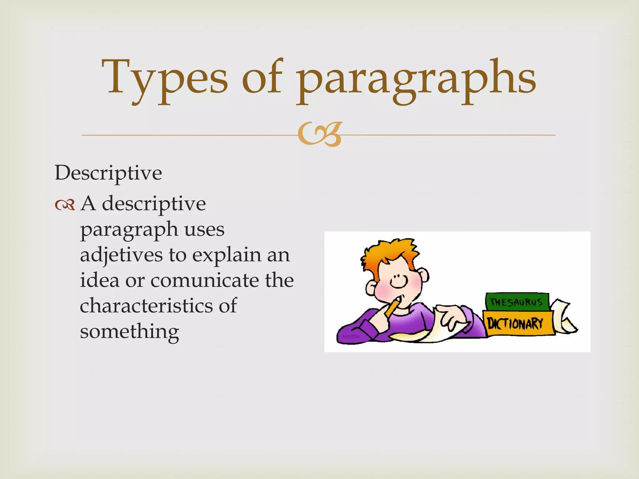 Types of Paragraphs | PPT