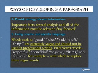 Paragraphs | PPT