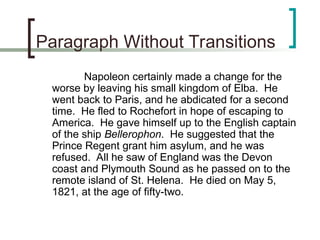 Writing Paragraphs and When To Write Paragraphs | PPT