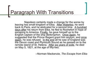 Writing Paragraphs and When To Write Paragraphs | PPT