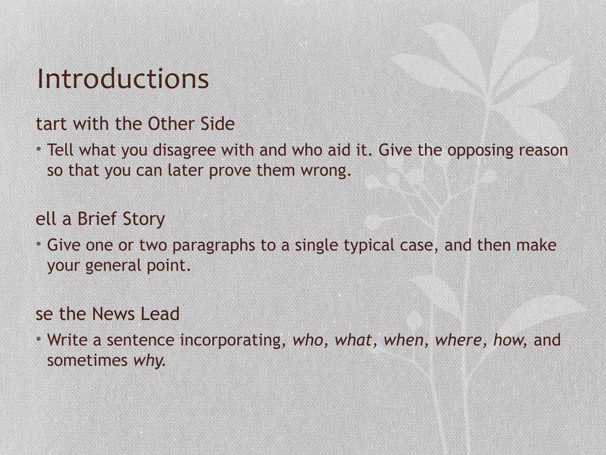 Paragraphs 101 | PPT