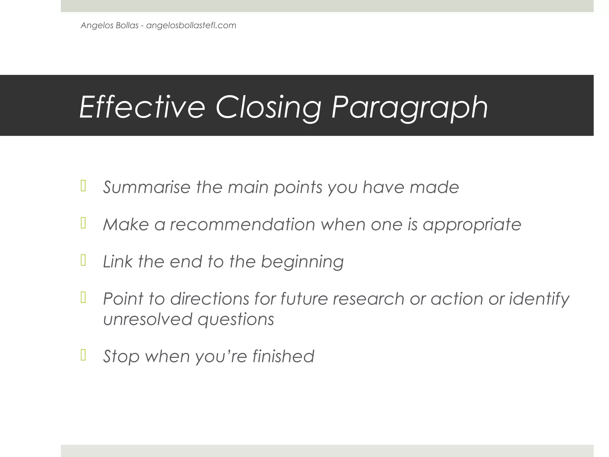 Paragraphs and internal transitions | PPT