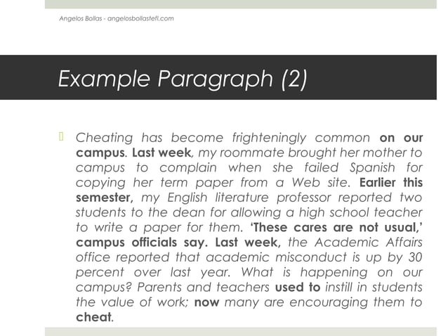 Paragraphs and internal transitions | PPT
