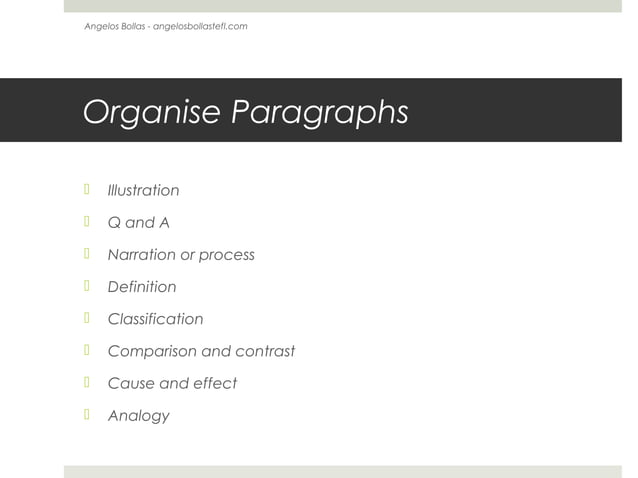 Paragraphs and internal transitions | PPT