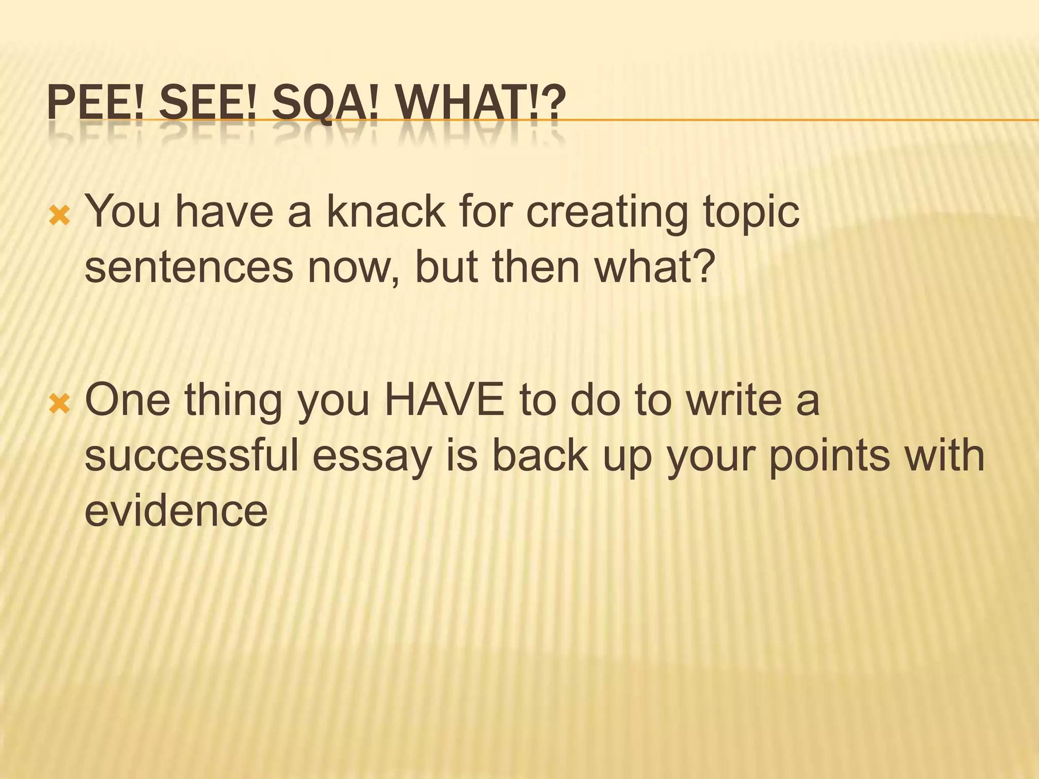 Paragraphs and pees | PPTX