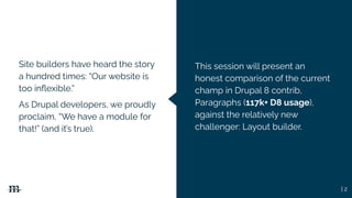 Paragraphs v Layout Builder - The Final Showdown | PDF | Web Development | Internet
