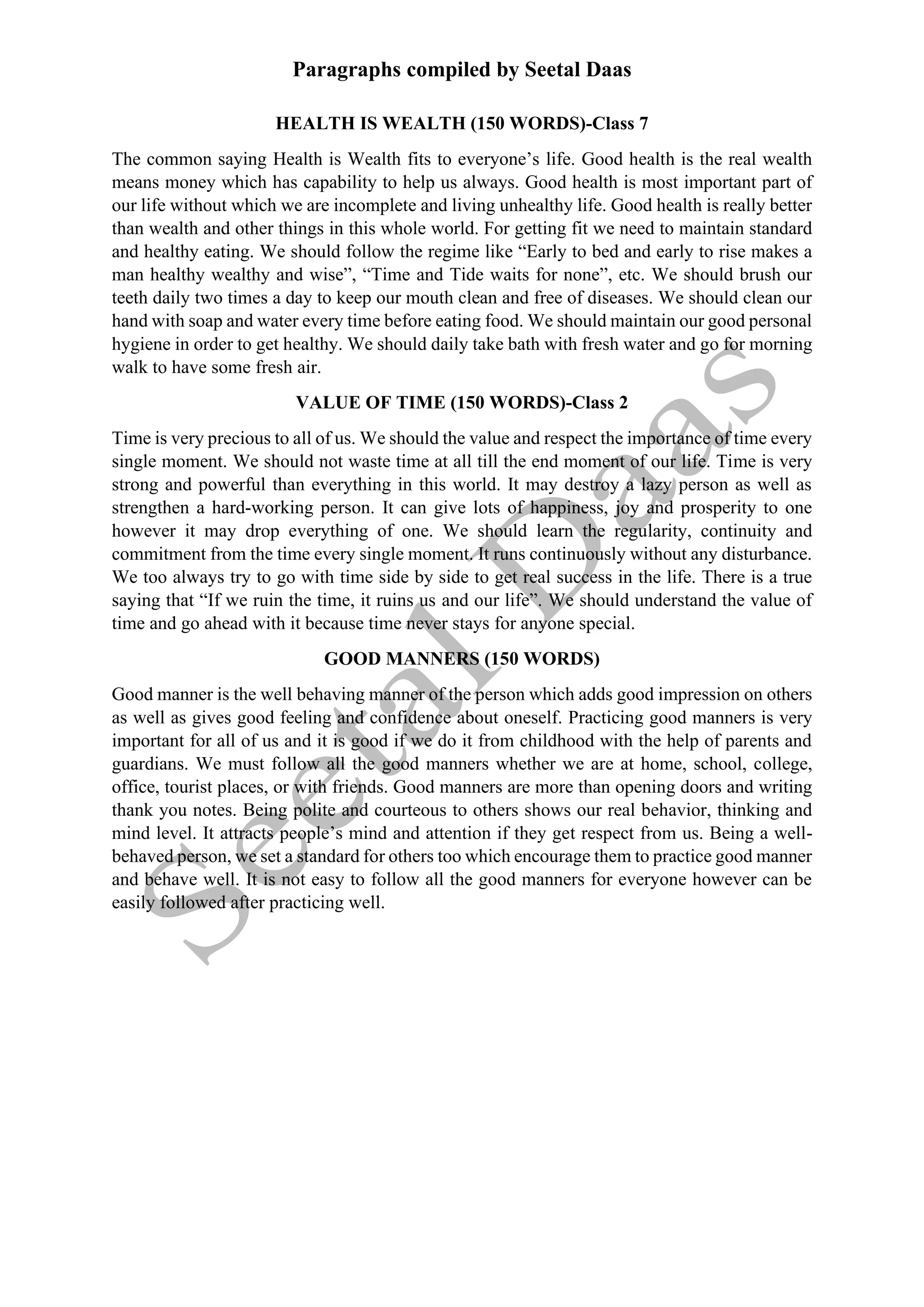 Paragraphs for junior classes .pdf