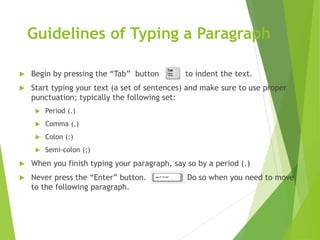 Paragraphs Layout in Academic Writing | PPTX