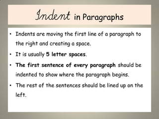 Creative Writing: Paragraphs Lesson | PDF