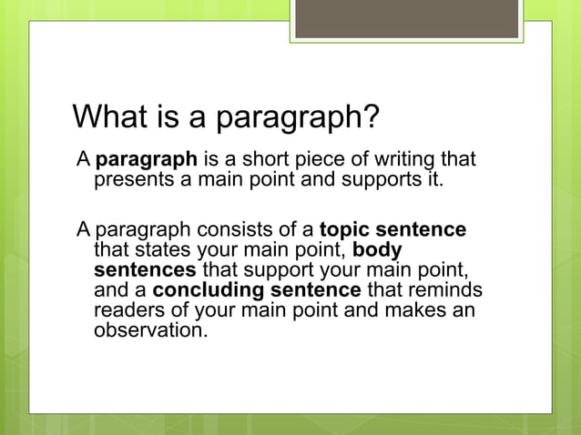 Paragraph Unity and Coherence | PPT