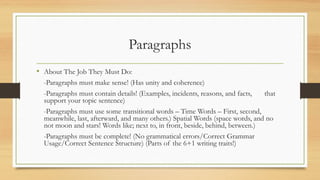 7 Paragraphs: The Process Paragraph | PPT