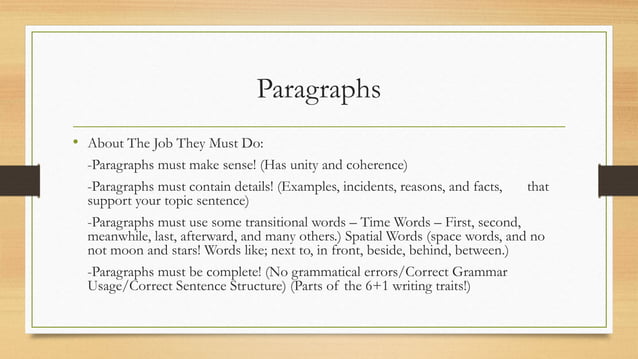 7 Paragraphs: The Process Paragraph | PPT