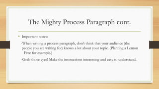 7 Paragraphs: The Process Paragraph | PPT