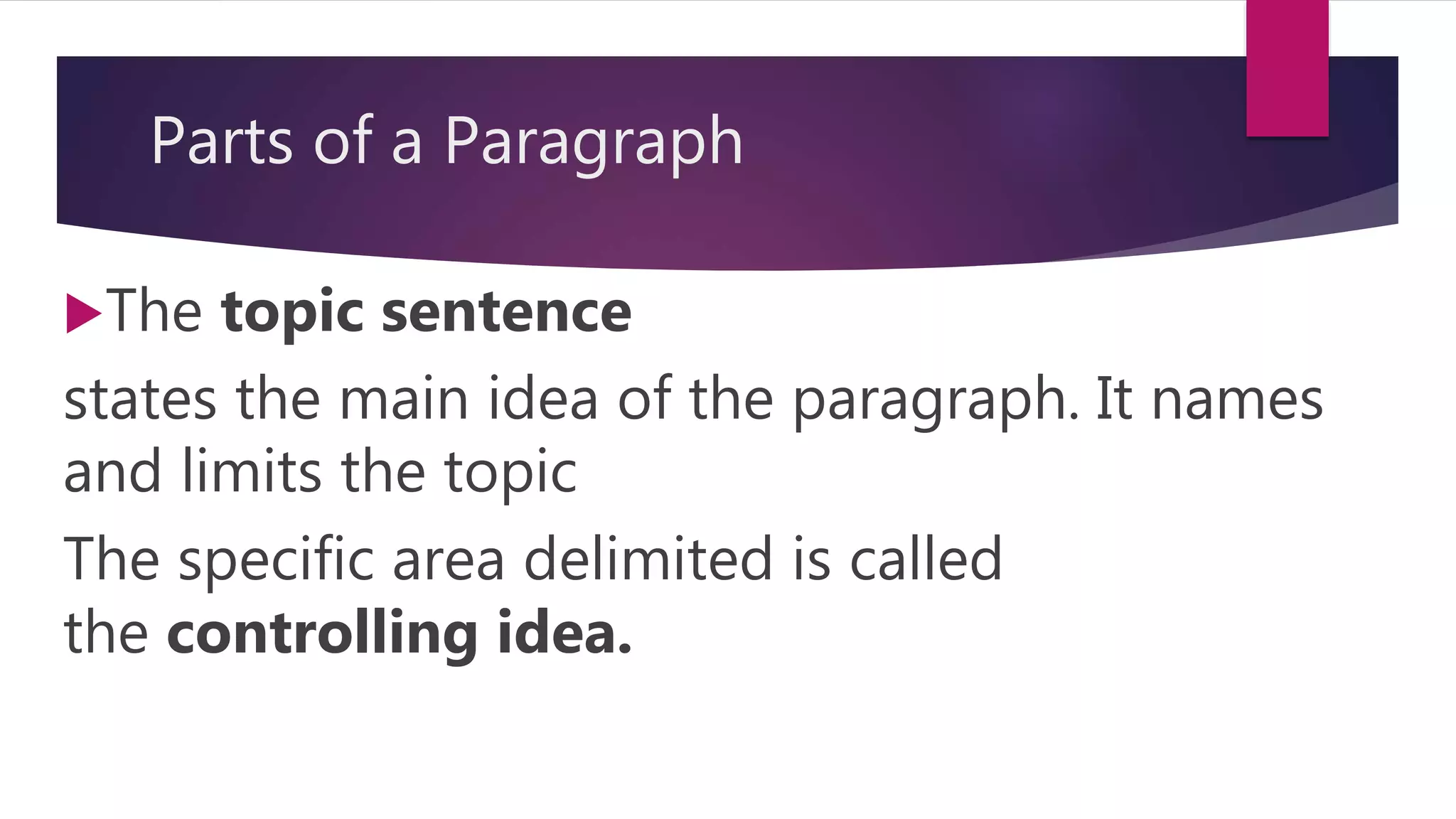 Paragraph structure | PPTX
