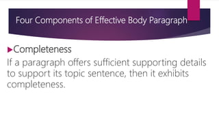 Paragraph structure | PPTX