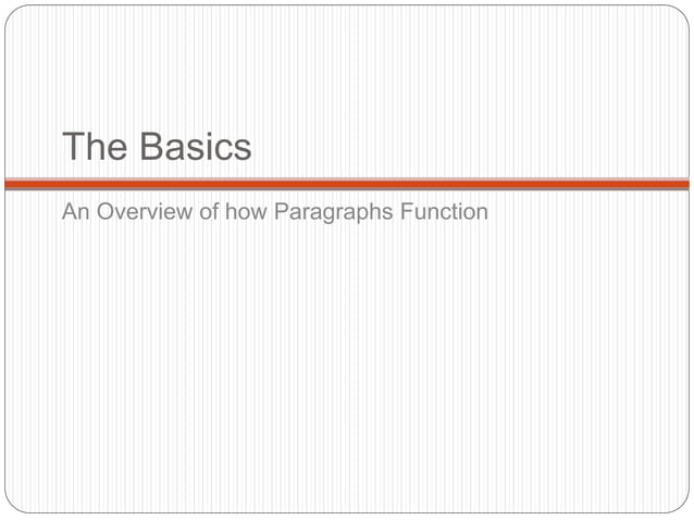 Paragraph Structure for IELTS | PPTX