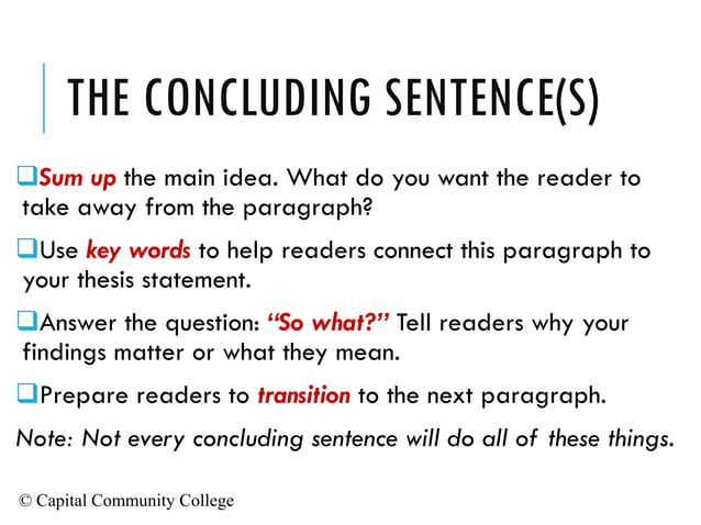 Paragraph structure | PPT