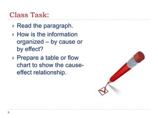 Paragraph Structure Cause And Effect | PPTX