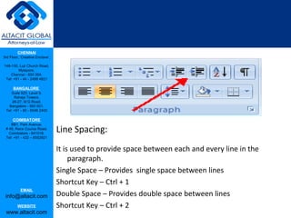 Paragraph, styles and editing | PPT