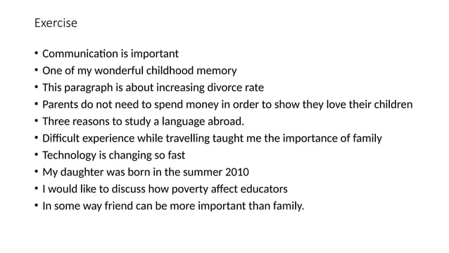 Paragraph_Topic Sentence Vs Supporting sentence.pptx | Photography ...