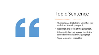 Paragraph_Topic Sentence Vs Supporting sentence.pptx