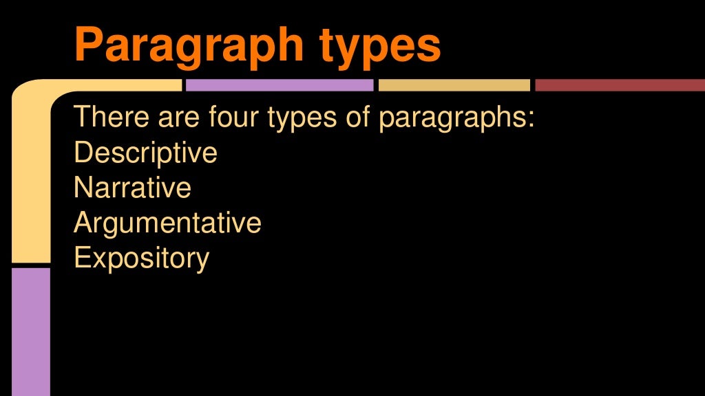 Paragraph types