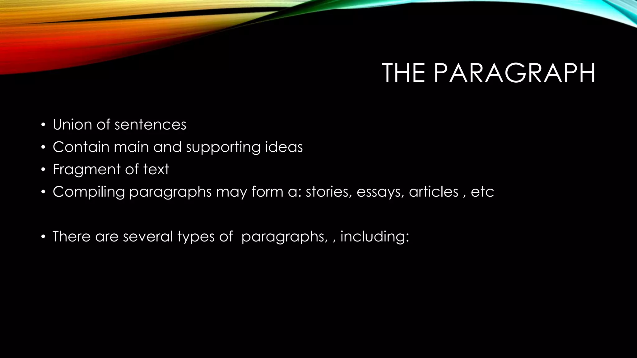 Paragraph types | PPTX