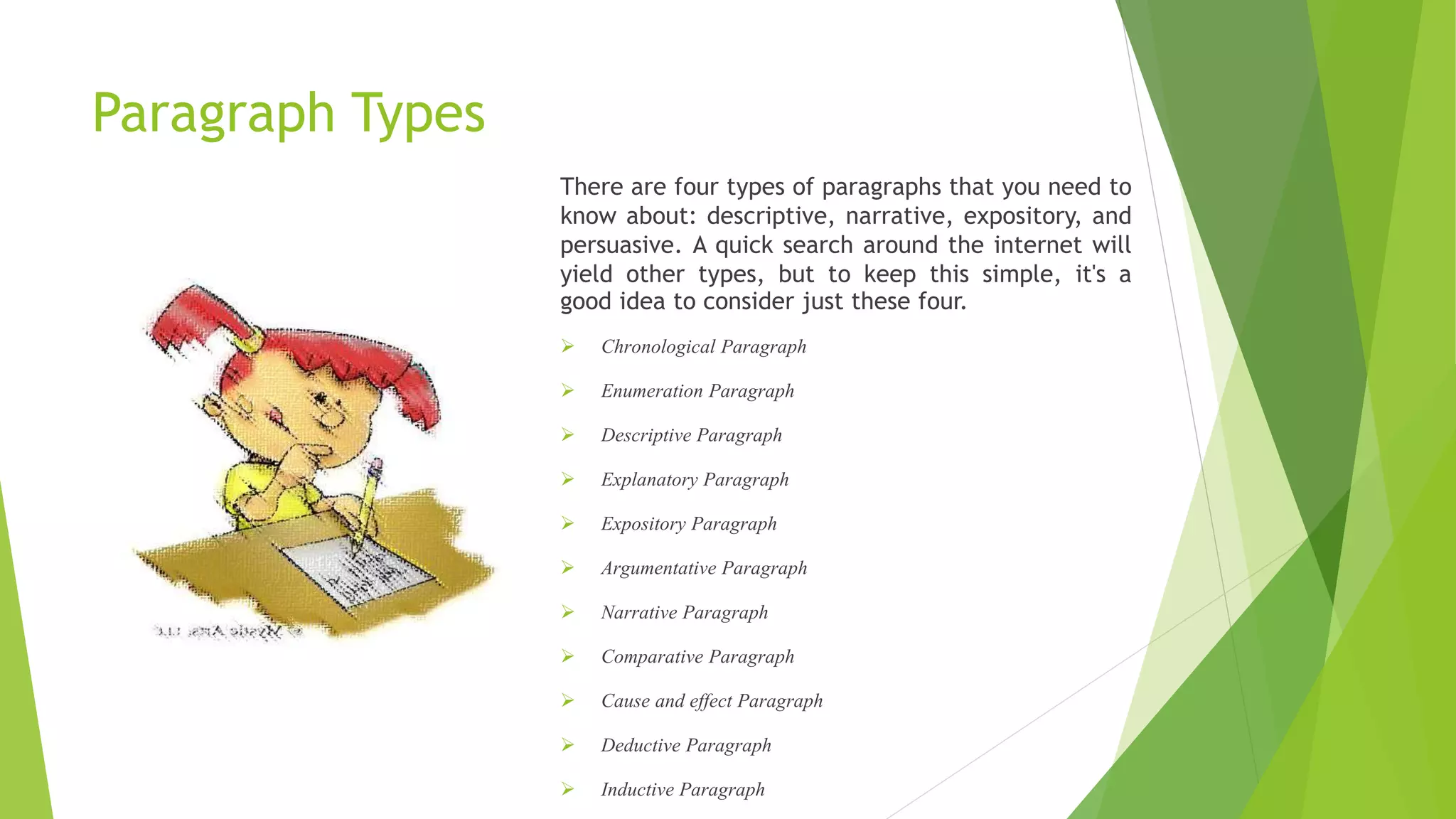 Paragraph types | PPTX