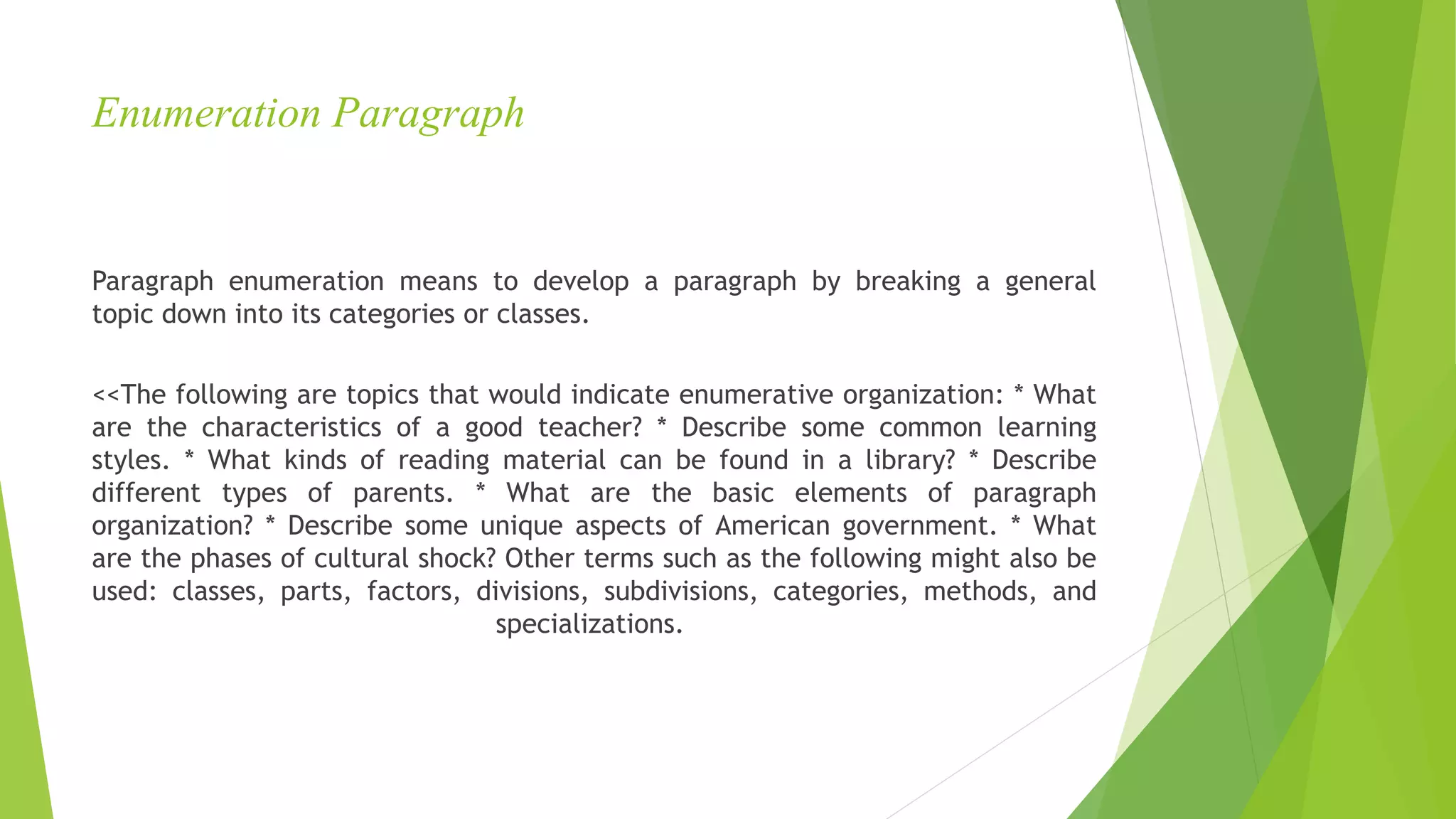 Paragraph types | PPTX