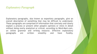 Paragraph types | PPTX