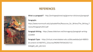 PARAGRAPH TYPES | PPT