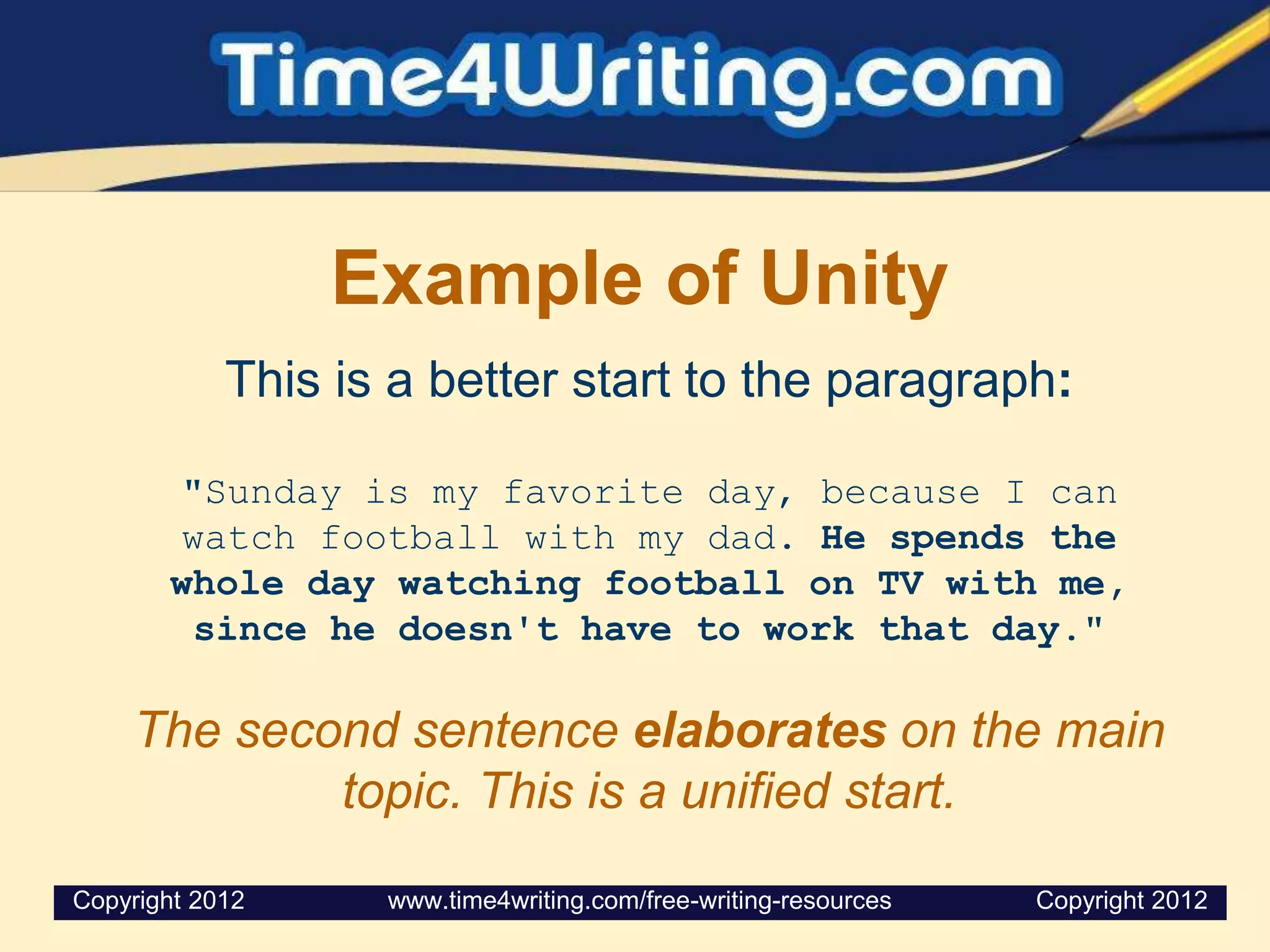 Paragraph unity and coherence | PPTX | Homework and Study | Education