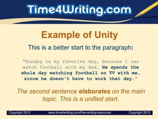 Paragraph unity and coherence | PPT