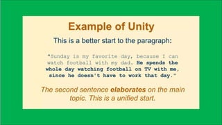 Grammar Paragraph Unity and Coherence.ppt