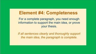 Grammar Paragraph Unity and Coherence.ppt