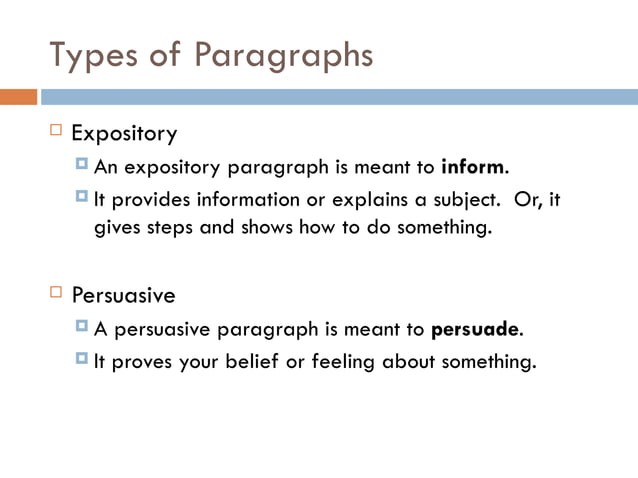 Paragraph Writing | PPT | Free Download