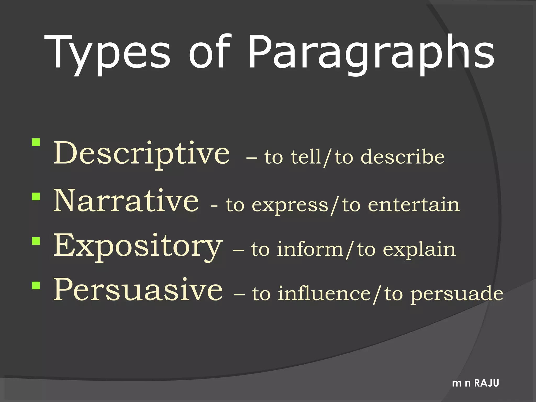 Paragraph Writing | PPT