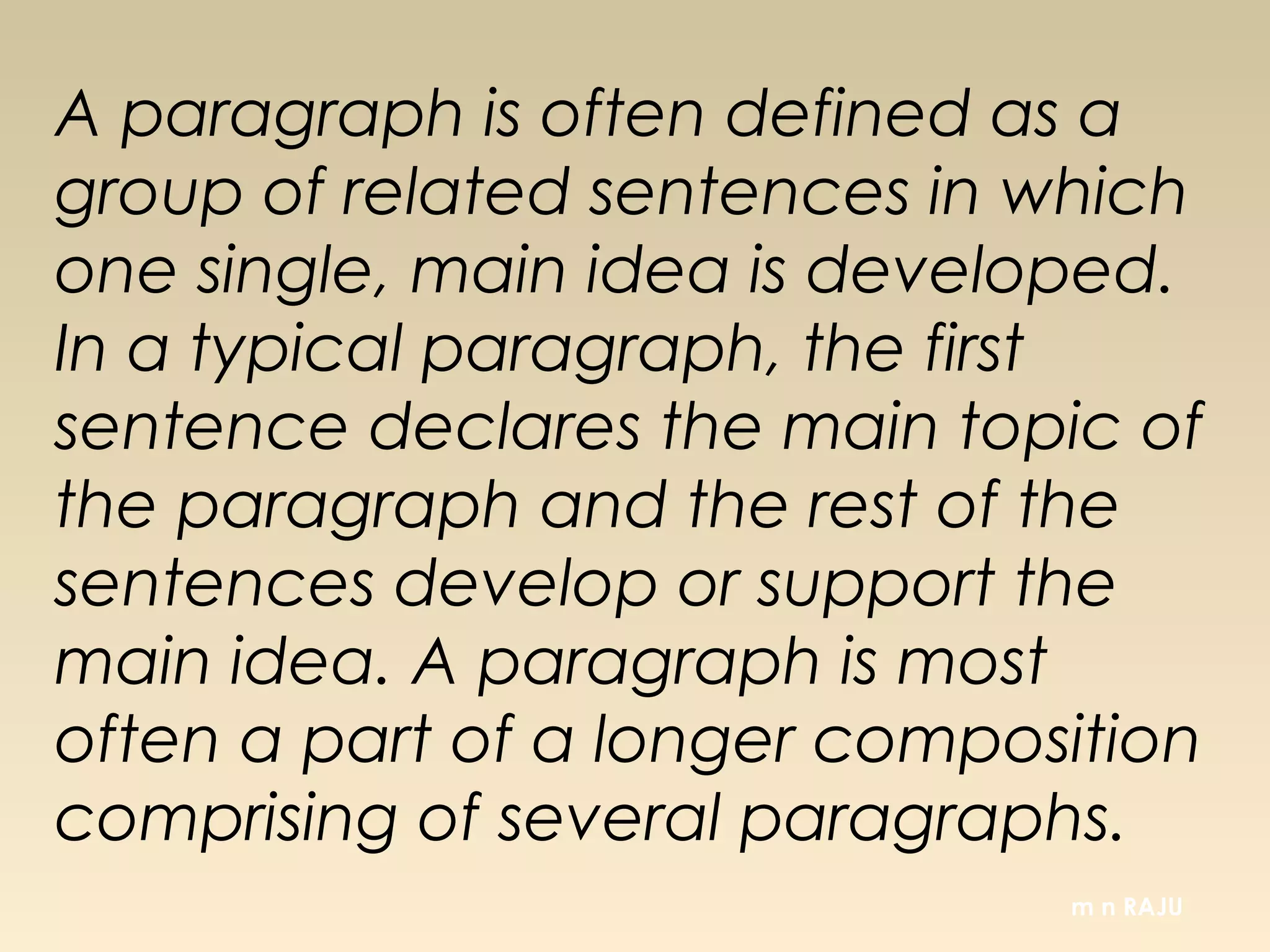 Paragraph Writing | PPT