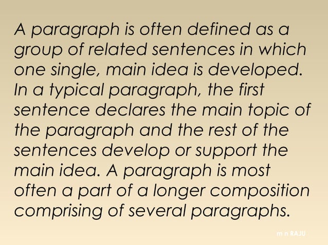 Paragraph Writing | PPT