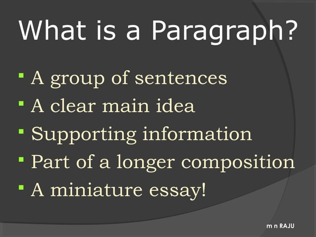 Paragraph Writing | PPT