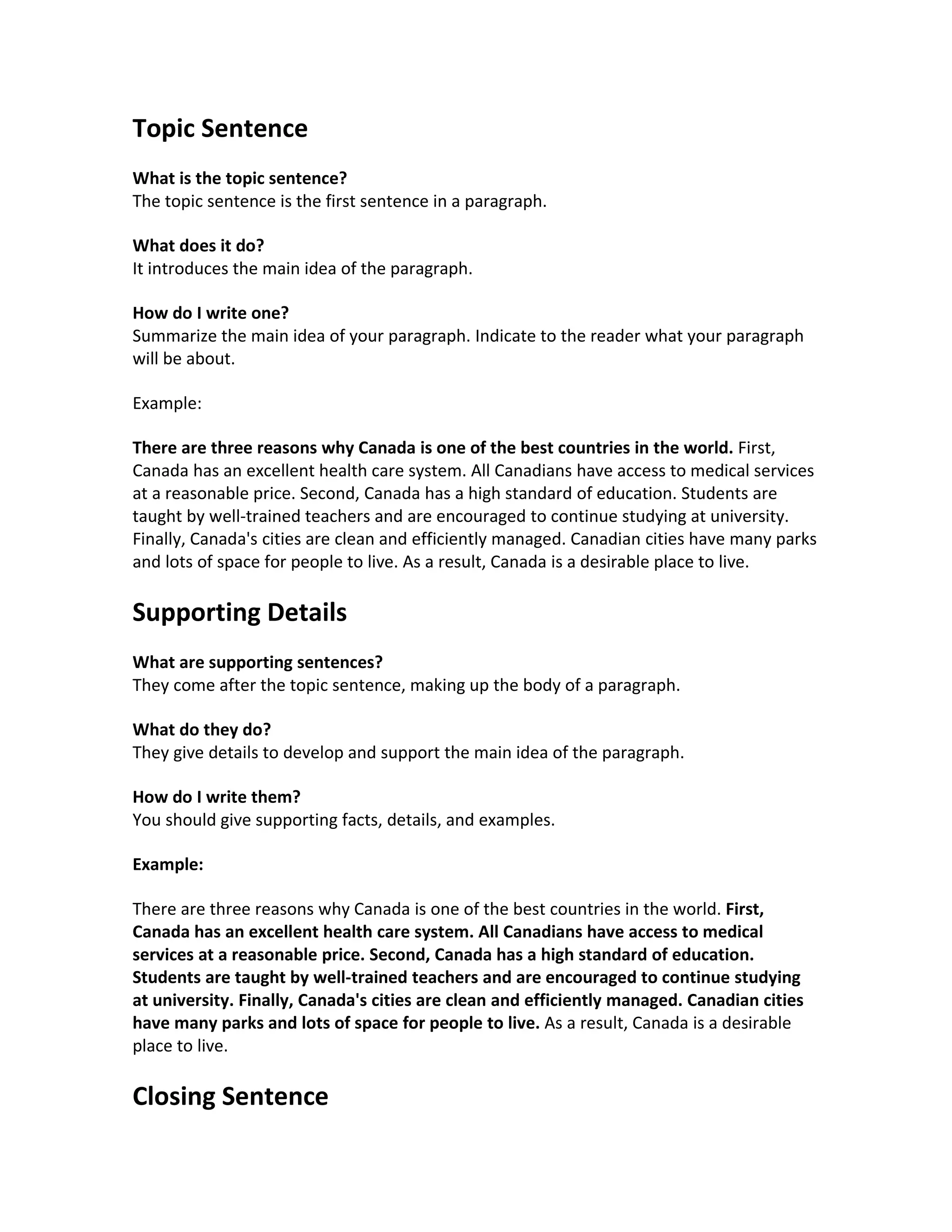 Paragraph writing | DOC