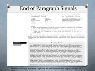 Paragraph writing | PPTX