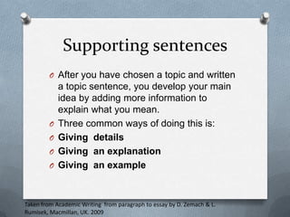 Paragraph writing | PPTX