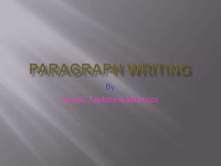 Paragraph writing | PPT
