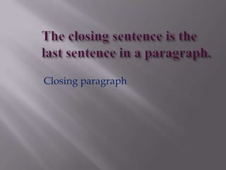 Paragraph writing | PPT